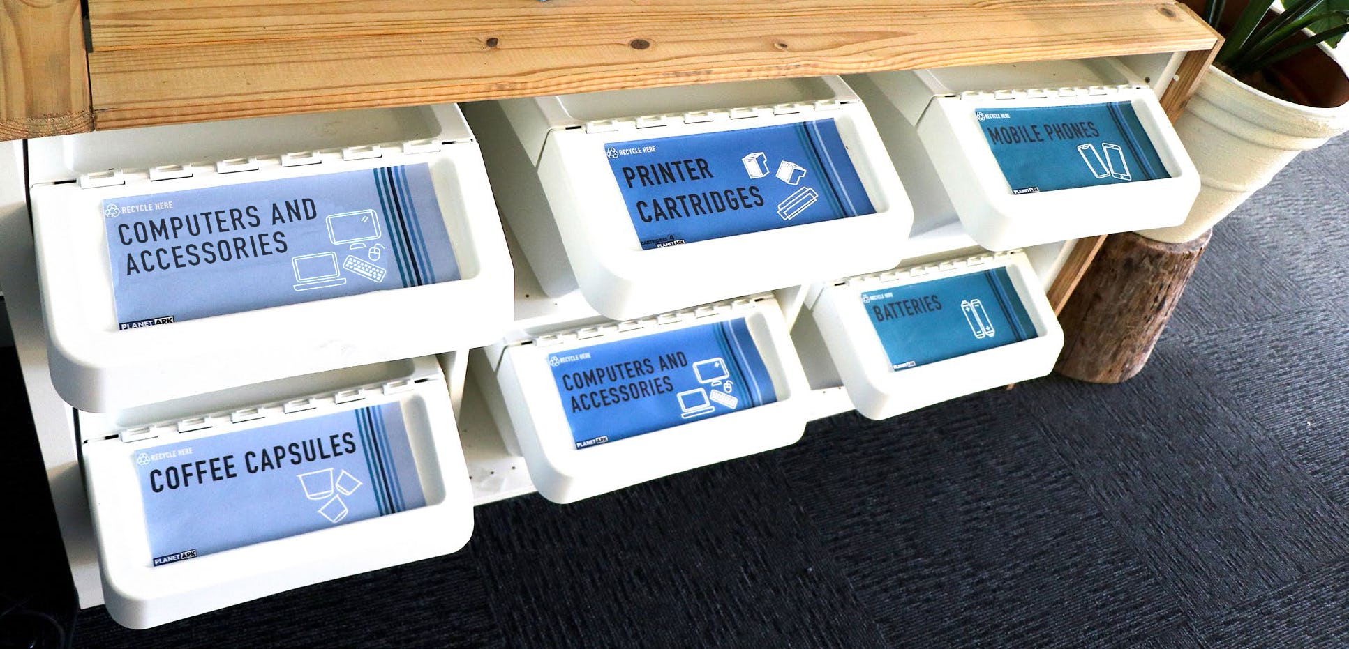 A step-by-step guide to setting up a recycling station at work