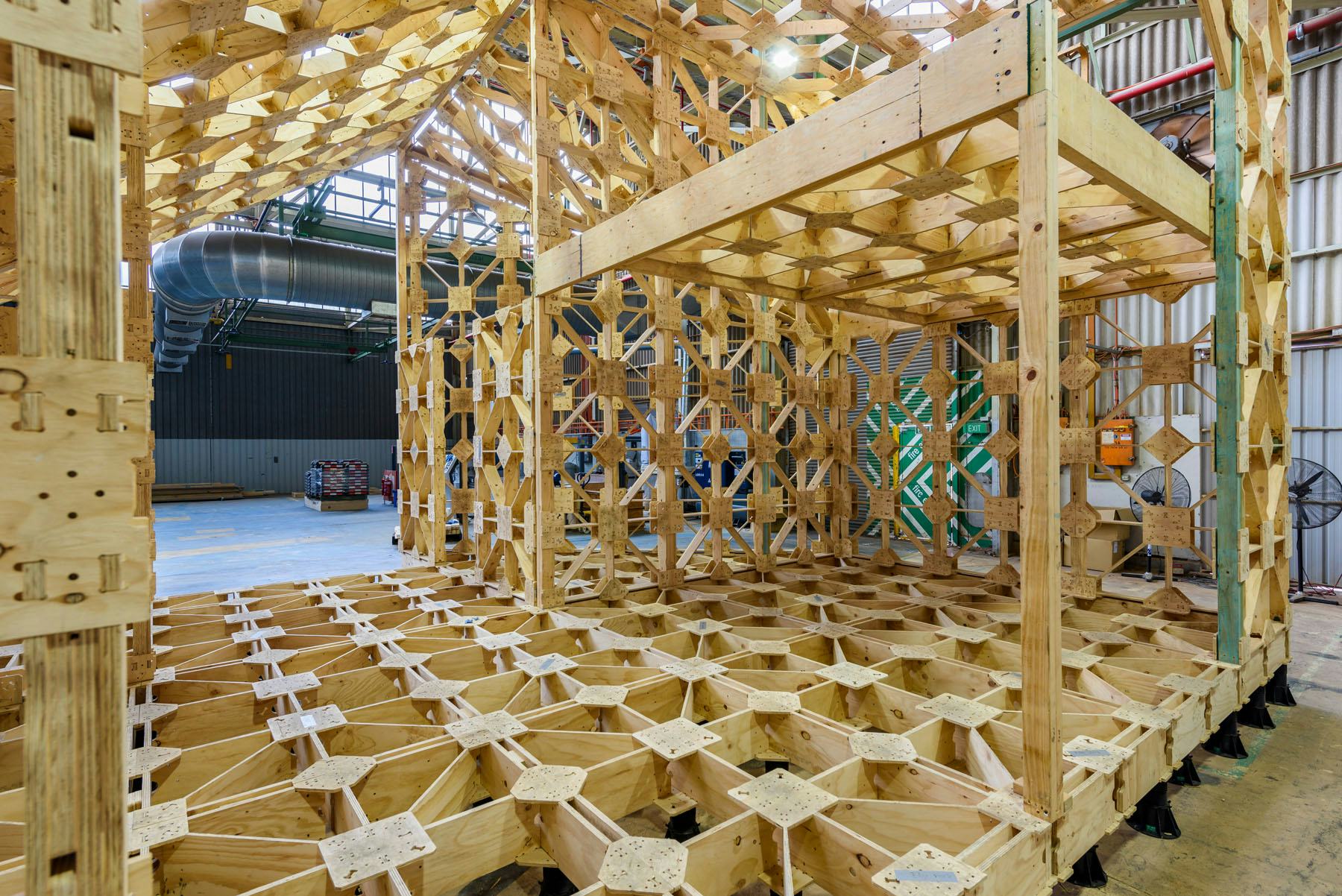 Circular construction technology creating modular and reusable wall frames